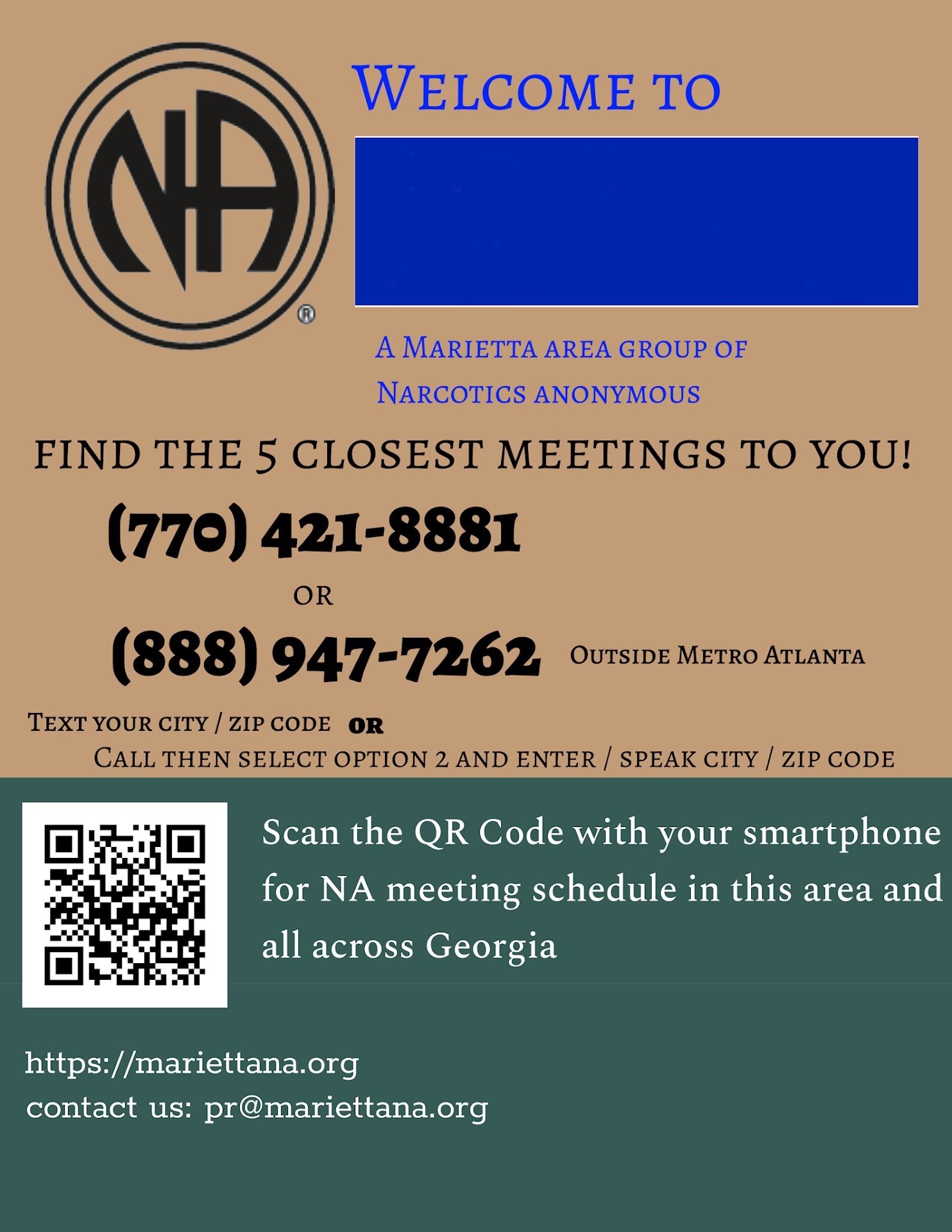 Meeting Information Poster 8 1 2 X 11 For Download Marietta Area Of NA Meeting Information Poster 8 1 2 X 11 For Download Marietta Area Of NA